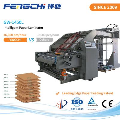 Cina Laminatore a flauto Fengchi 3 PLY con alimentazione di carta servo vuoto unica in vendita