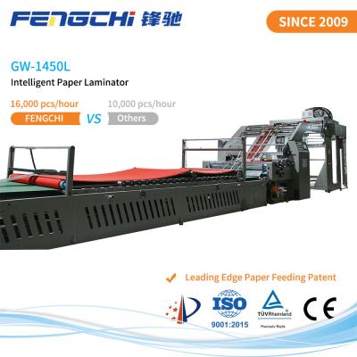 Cina 3 PLY macchina laminatrice a flauto carta laminazione a caldo a membrana 16000 fogli/ora in vendita