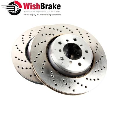 China Wholesale Disc Brake Rotor Car Drilled Slotted Brake Discs, High-End Car Alloy Ventilated Disk Brake Rotor For Bentley Mulsanne Made Of Durable Metal Plastic Land Rover Ranger Manufacturer for sale