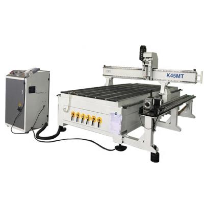 China 4 Axis Automatic CNC Router With Rotary Axis Woodworking Machine for sale