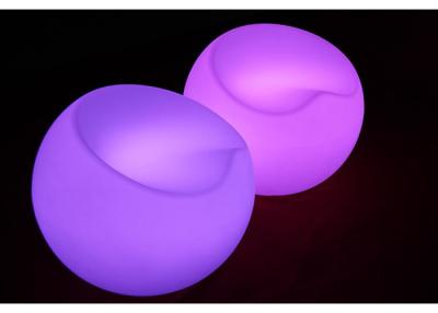 China Illuminated Led Light Furniture Apple Shape Chair Cocktail Full Color Changing for sale