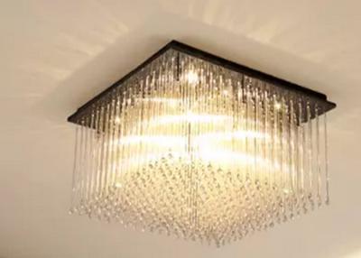 China Decor Luxurious Led Downlight Ceiling Light Rectangular Crystal High Efficiency for sale