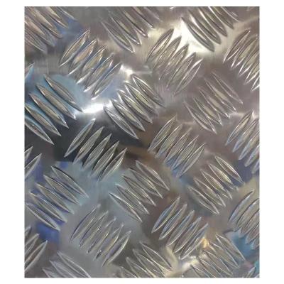 China Decorate floors walls aluminum embossed sheet checkered plate weight alloy 1050 1060 1100 6063 5052 for trailer for sale