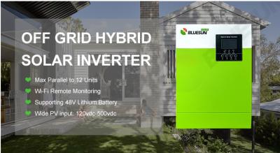 China Huishoudelijk gebruik 5.5KW Off Grid zonnestelsel 220/230V Zonne-omvormer met groen Te koop