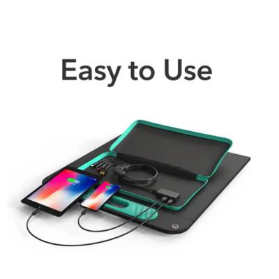 中国 100W折りたたむモノ結晶ソーラーパネル IP68防水 販売のため