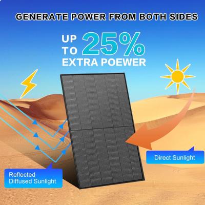 Cina Kit di pannelli fotovoltaici bifaciali monocristallini da 400W 10BB in vendita