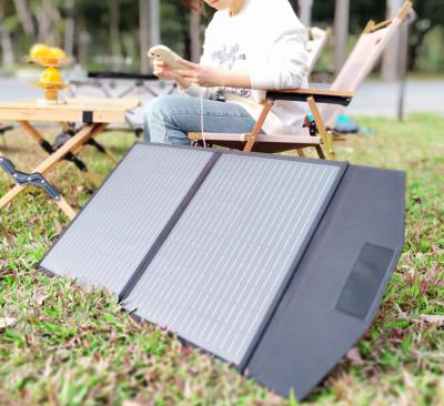 China FT60 painel solar dobrável 200w carregador cobertor impermeável IP65 com preto à venda