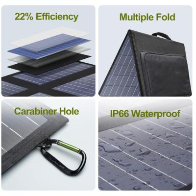 China IP67 impermeável painel solar portátil carregador dobrável 60W para laptop celular à venda