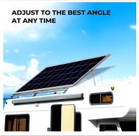 China 28in Adjustable Solar Panel Accessories Tilt Mount Brackets With Foldable Legs for sale