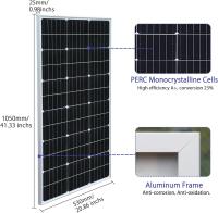 China 200 Watt 24V Rigid Solar Panel Monocrystalline Module Off Grid System for sale