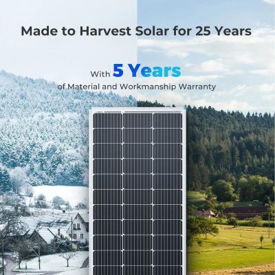 Cina Pannelli solari monocristallini fotovoltaici per balconi 100 Watt 12V OEM in vendita