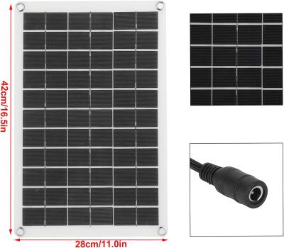 中国 軽量ポータブルソーラーパネル モノクリスタルセル 100W 12/24V USB出力 販売のため