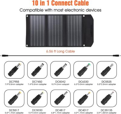 中国 30W 折りたたむポータブル 太陽光パネル 充電キット 屋外キャンプ 販売のため