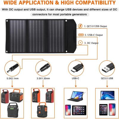 中国 30W 折りたたむポータブル 太陽光パネル 充電キット 屋外キャンプ 販売のため