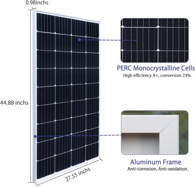 Cina 12V 24V mono PV rigido modulo del pannello solare 300W 150W Potenza in vendita