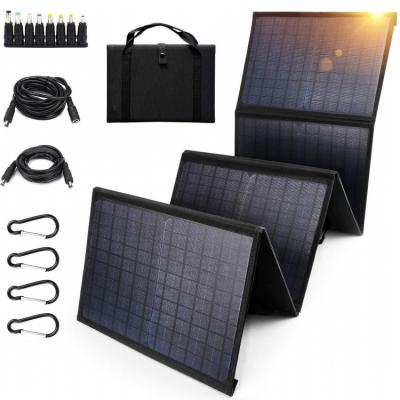 Cina Pannello solare pieghevole ad alta efficienza 60W con USB 5V per campeggio, telefono cellulare in vendita