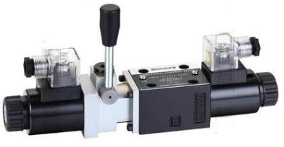 China Solenoid Operated Hydraulic Directional Valves With Emergency Control Lever for sale