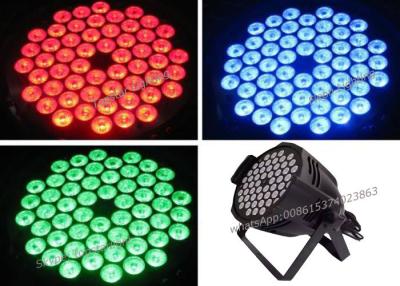 Cina L'alto potere 54 3w ha condotto il tri colore leggero par 3 in un'illuminazione principale della fase di RGB Dmx di parità 64 in vendita