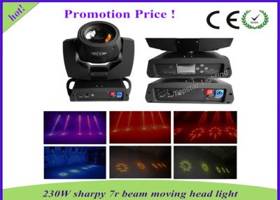 Chine Poutre principale mobile colorée de la lumière 230W 7R d'affichage à cristaux liquides Sharpy pour l'exposition d'étape à vendre