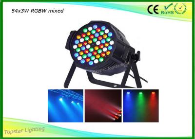 Cina Ingresso/uscita leggero par alto 4 della maniglia di qualità RGBW LED del progetto di configurazione il doppio Cords 54x3w in vendita
