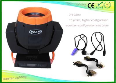 Chine 16 le prix principal mobile DJ de lumière d'étape légère de poutre des prix 230w 7r de lumière de Sharpy de prisme s'allume à vendre