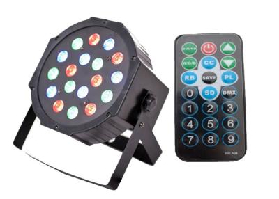 Cina Il nuovo telecomando 18 la x 1w RGB di rf ha condotto la luce piana del DJ della fase di illuminazione della fase di parità Dmx512 in vendita