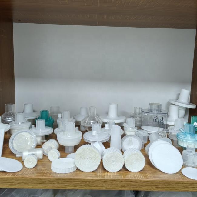 Close-up of corrugated paper absorbent filter material