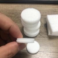 China Needle Felt Cotton Pulp White Circular Absorbent Filter Element 20 Microns 90g/m2 for sale