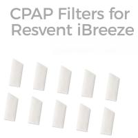 China Disposable CPAP Filters Compatible with Resvent iBreeze 20A 48x20mm Cotton for sale