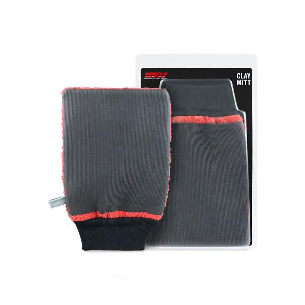 Quality Red Microfiber Detailing Clay Mitt Clay Mitts For Cars With Pp Box Package for sale