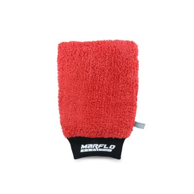 Quality Red Microfiber Detailing Clay Mitt Clay Mitts For Cars With Pp Box Package for sale