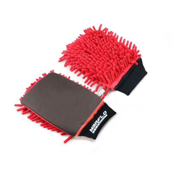 Quality Red Gray Nanoskin Autoscrub Wash Mitt Car Detailing Clay Mitt for sale