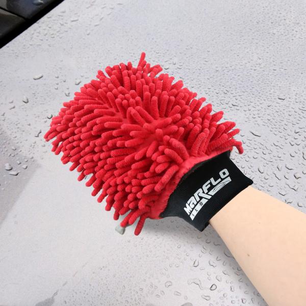 Quality Red Gray Nanoskin Autoscrub Wash Mitt Car Detailing Clay Mitt for sale