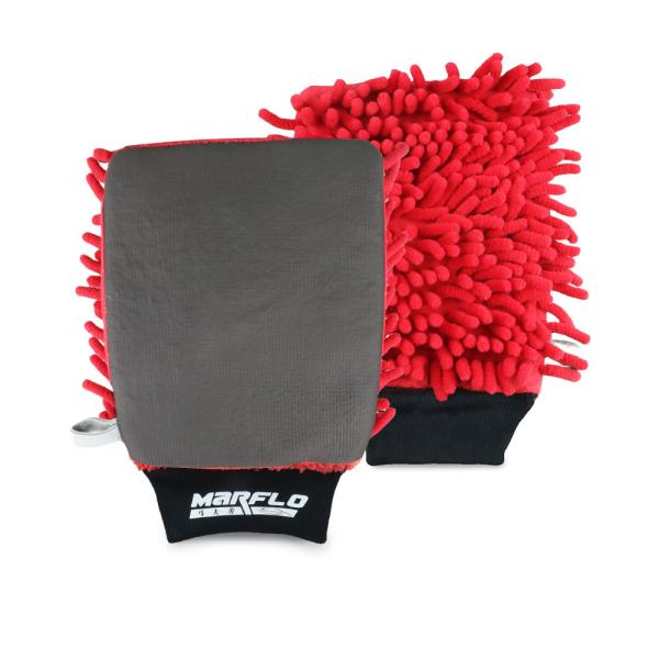 Quality Red Gray Nanoskin Autoscrub Wash Mitt Car Detailing Clay Mitt for sale