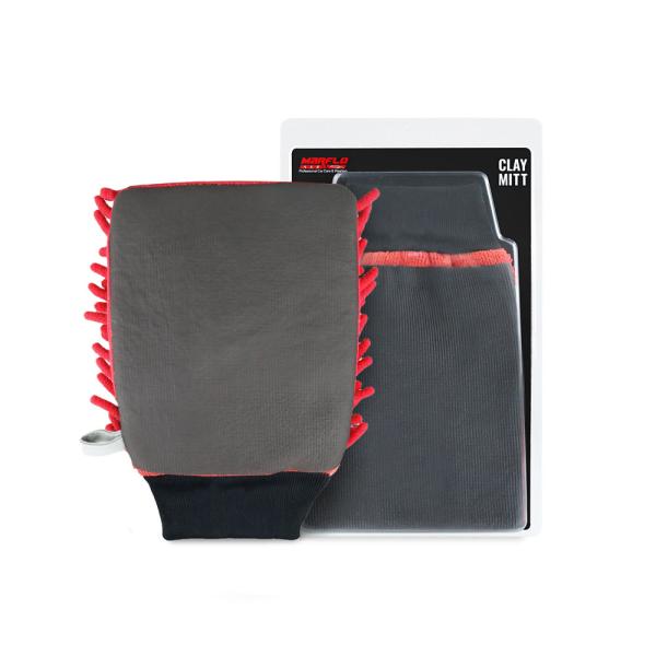 Quality Red Gray Nanoskin Autoscrub Wash Mitt Car Detailing Clay Mitt for sale