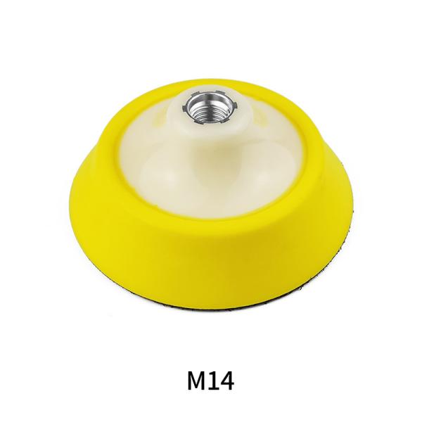 Quality Yellow Round Car Polishing Pads With Pu Backing Plate And Foam for sale