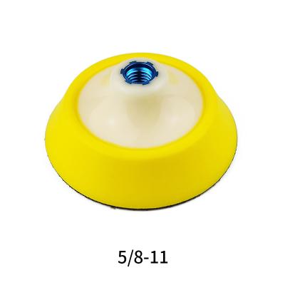 Quality Yellow Round Car Polishing Pads With Pu Backing Plate And Foam for sale