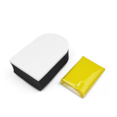 China Medium A Sponge Holder Classes Type Yellow Clay Bar Kit Voor het wassen van auto's for sale