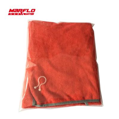 Quality Soft And Thin Microfiber Detailing Apron In Red Gray Colors Lightweight for sale