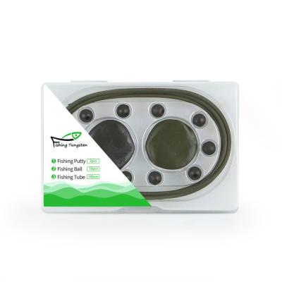 Quality Tungsten Putty 2pcs Tungsten Ball 10pcs Tungsteb Tube 1M 3 type In PP Box for sale