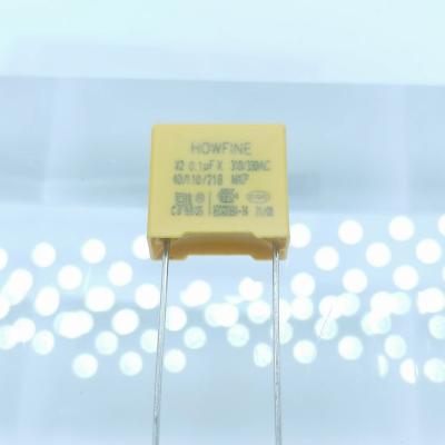 Cina Resistente di solvente a prova di fuoco di 0.1uF X2 del condensatore giallo di sicurezza in vendita