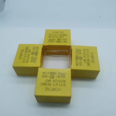 Cina Colore giallo metallizzato del condensatore 475K 310V di sicurezza del polipropilene X2 in vendita