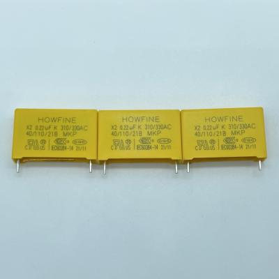 China Van de de Veiligheidscondensator 310V-330V van het Metalizedpolypropyleen X2 Hoogte 22.5mm Te koop