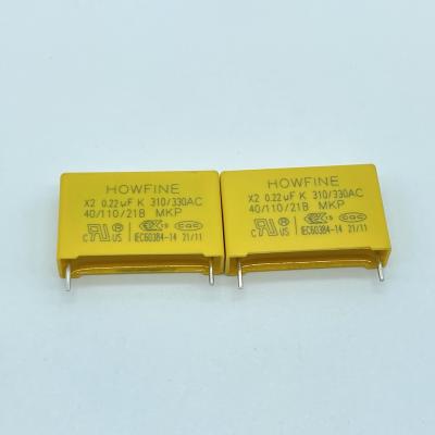Cina Passo metallizzato 22.5mm del condensatore 310V-330V di sicurezza del polipropilene X2 in vendita