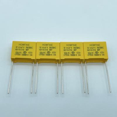 Cina Condensatore materiale Heatproof 0.22uF di sicurezza X2 dei pp resistente alla corrosione in vendita