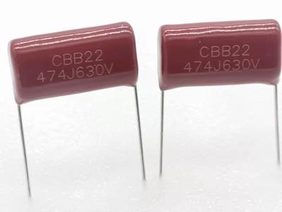 China Pp. 0.47uF metallisierten Polypropylen-Folienkondensator CBB22 474J630V zu verkaufen