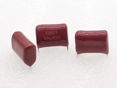 Cina 0.68uF antiruggine ha metallizzato resistenza di isolamento del condensatore del film del polipropilene l'alta in vendita