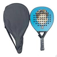 China Custom Beach Paddle Ball Racket Oem Blue Padel Racket Professional for sale