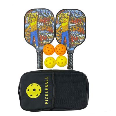 Cina Raquete Fiber Carbon Pickleball Paddle Pp Honeycomb Logo personalizzato Pickleball Paddle in vendita
