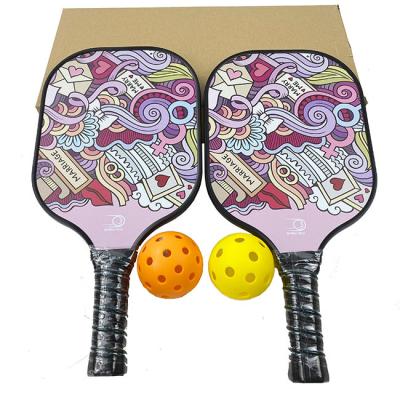 Cina Racchette per palline da paddle in grafite di carbonio Pp Honeycomb Pink Light Pickleball Paddle in vendita